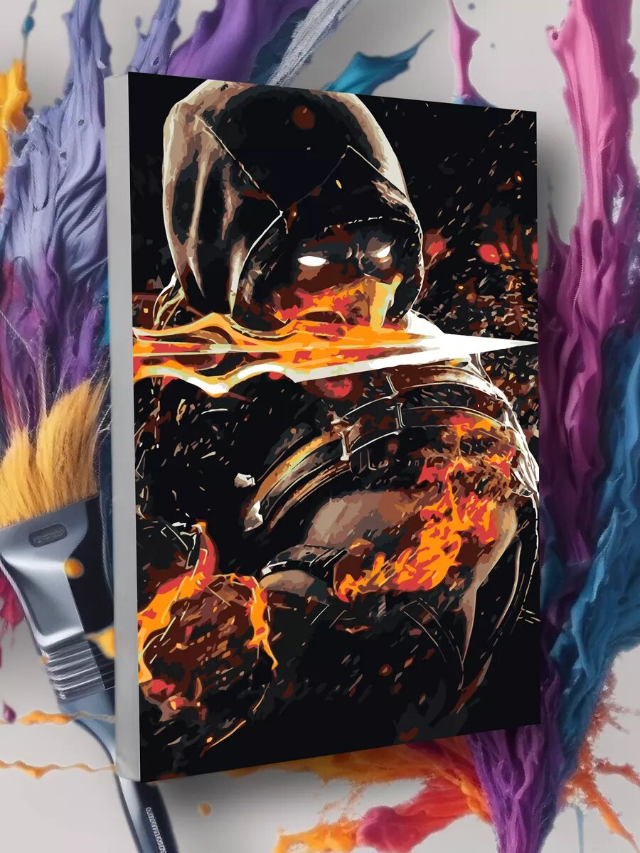 Картина по номерам Мортал Комбат