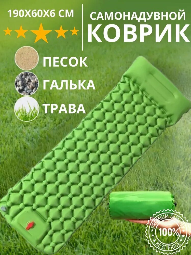 Коврик надувной / самонадувающийся туристический, Матрас туристический надувной . Самонадувающийся коврик