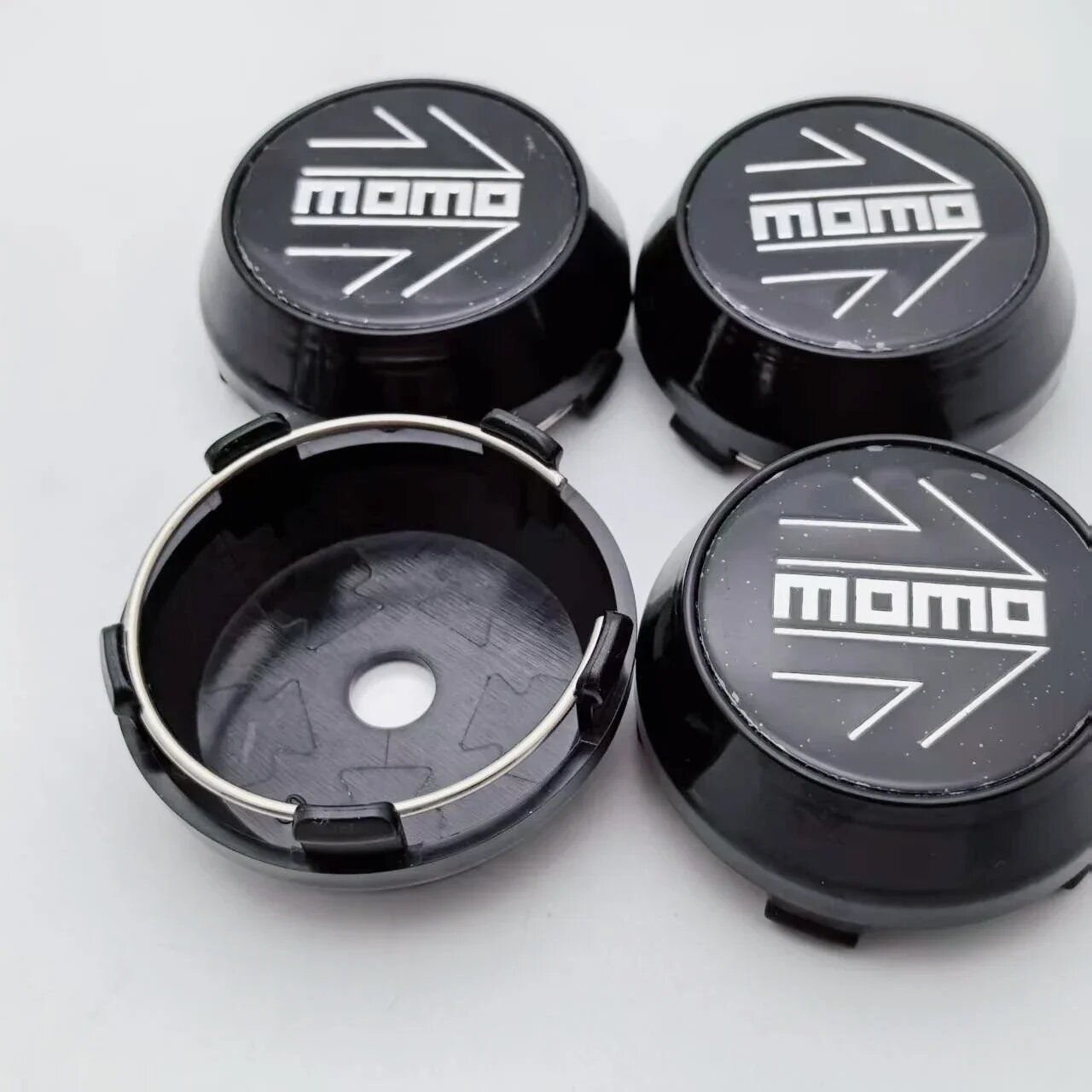 4 шт. O.D 60 мм I.D 56 мм колпаки центра колес автомобиля с эмблемой MOMO, логотипом, аксессуары для стайлинга автомобилей для MOMO, колпаки ступицы обода, значок крышки, 60MM Black High Cap, Black Silver MOMO, 4pcs Wheel Caps