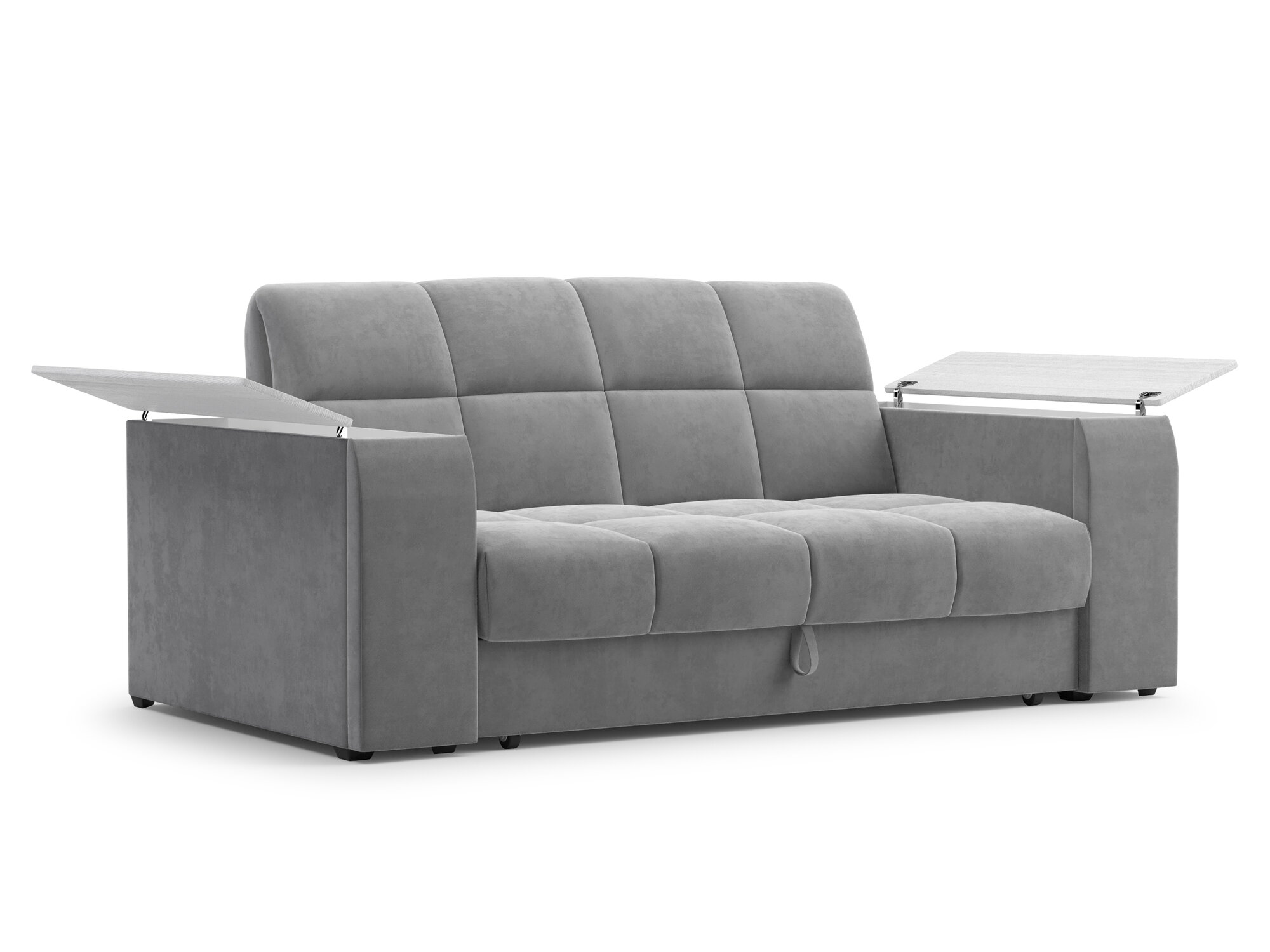 Диван-кровать Флай, аккордеон, подлокотники короб+короб, 140*200 с ортопедическим основанием, съемный чехол, велюр.