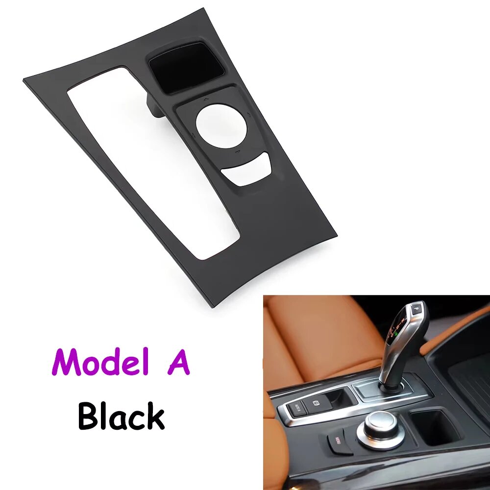 E70 E71 E72 LHD Автомобильная центральная консоль, коробка передач, крышка переключения передач, замена панели для BMW X5 X6 2007-2013 51166954947 51169164485, Model A-Black