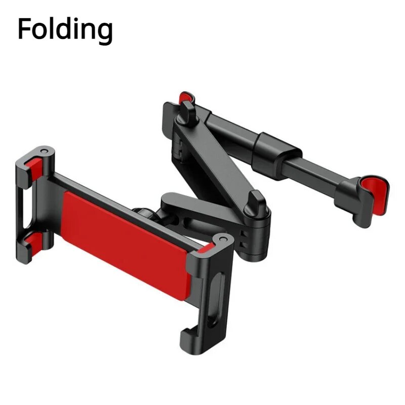 Телескопическая задняя подушка автомобиля, держатель для телефона, подставка для планшета, автомобильная подставка, сиденье, задний подголовник, монтажный кронштейн для телефона, планшета 4-11 дюймов, Red-3