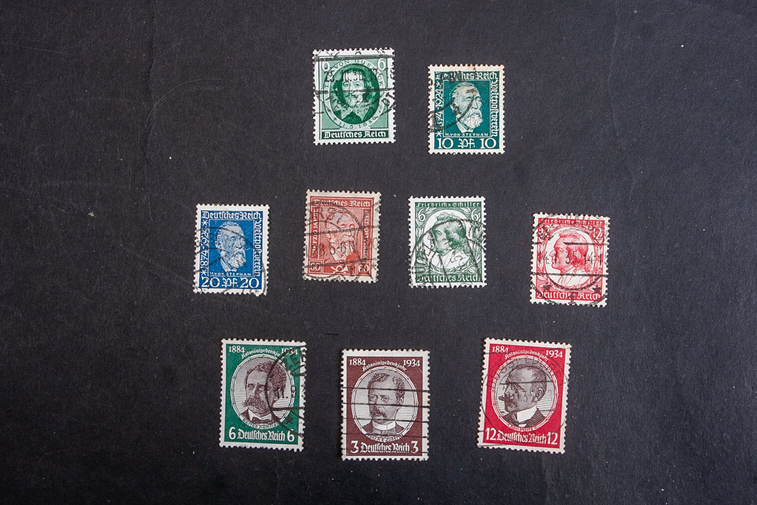 Набор марок для коллекции , Германия 1934-40 г. , Третий рейх, .