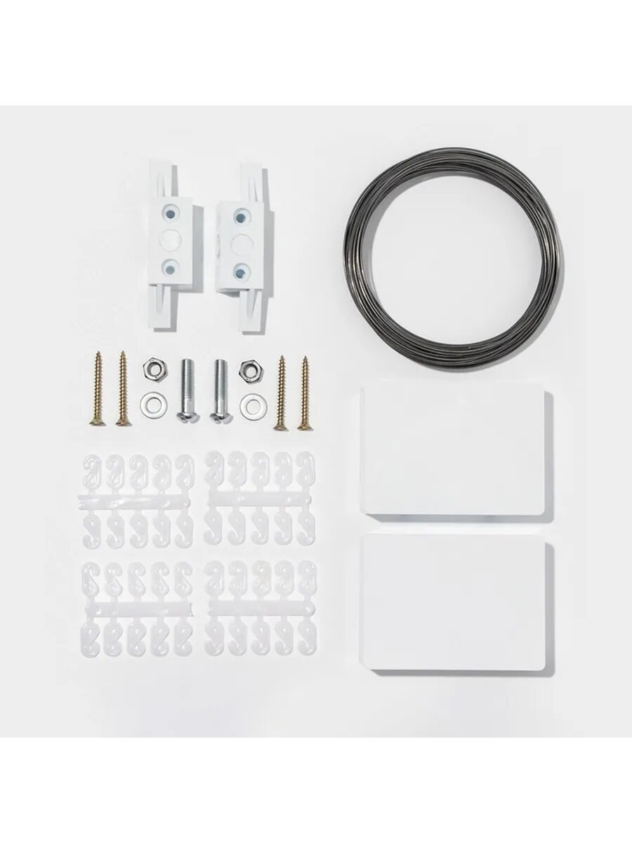 Гибкий двухрядный струнный карниз до 5 м