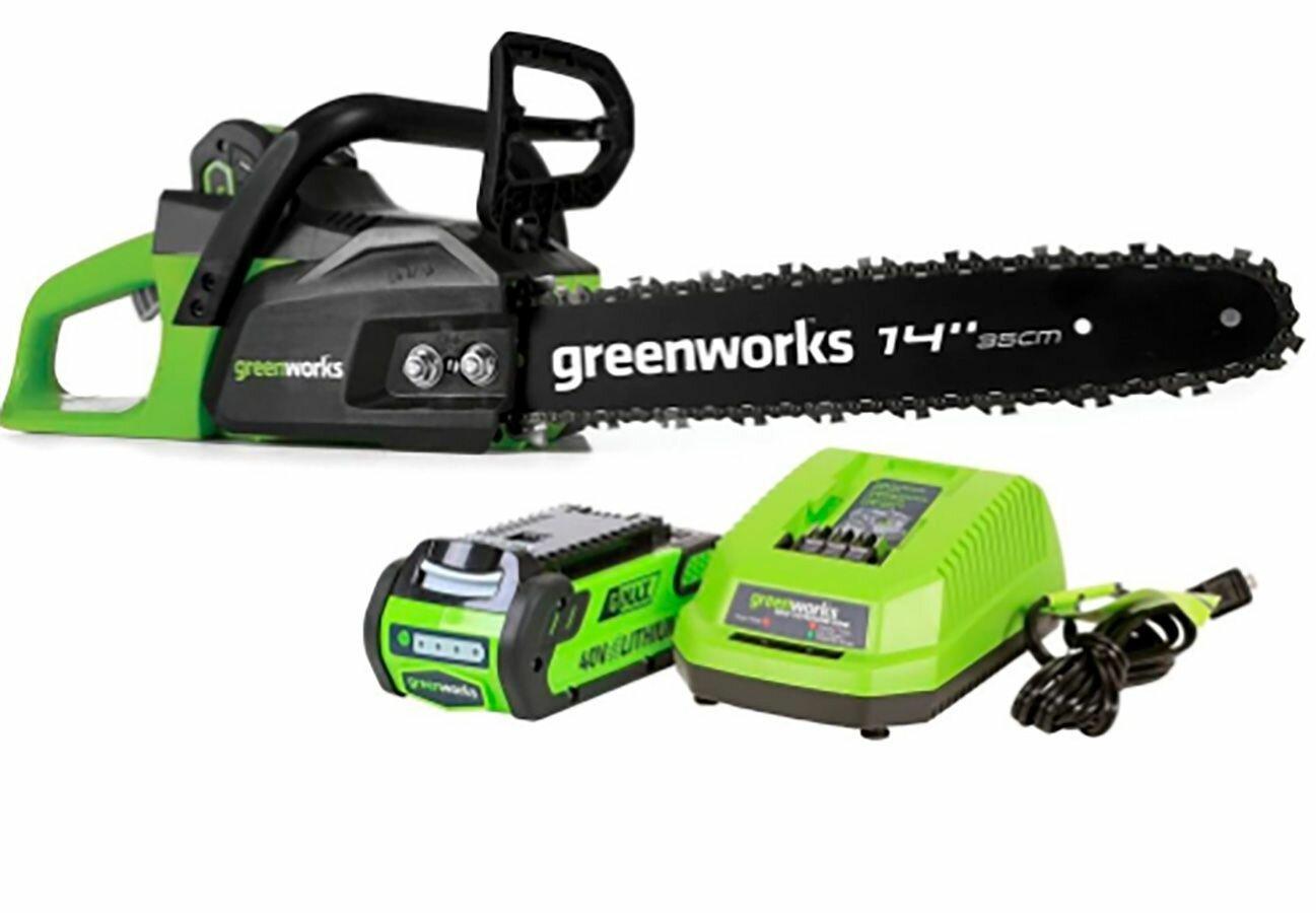 Гринворкс 2005707UA пила аккумуляторная бесщеточная 40В 35см АКБ и ЗУ в комплекте