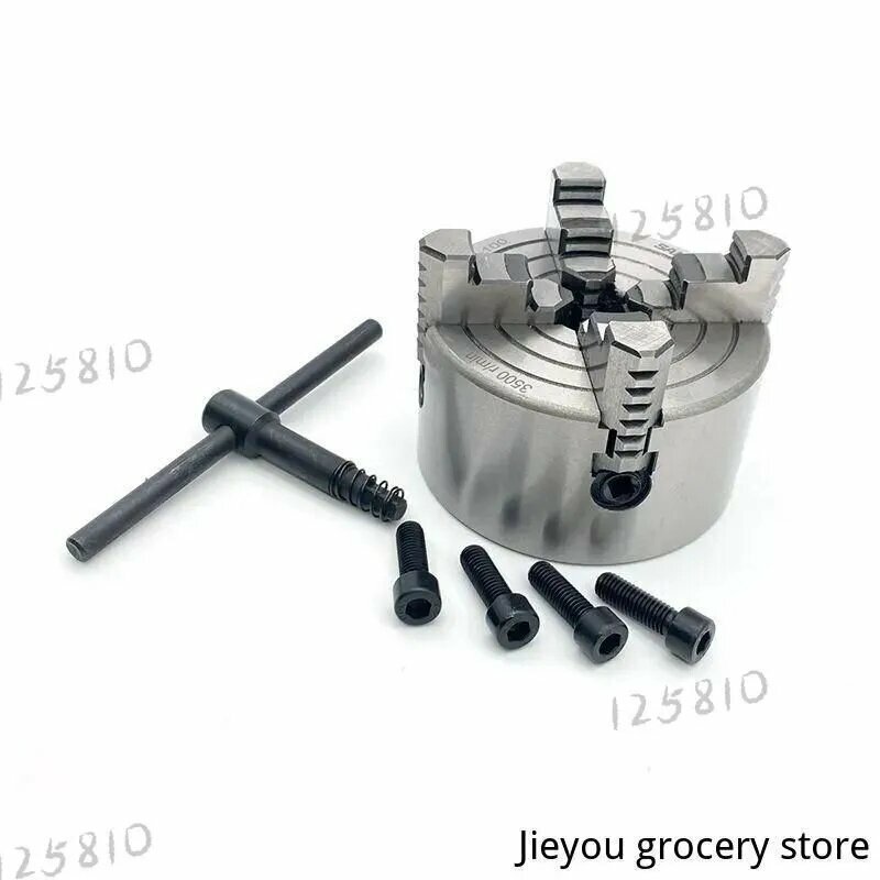 Прочный 4-кулачковый токарный патрон K72-100 SANOU ручной тип независимый патрон 100 мм для небольшого токарного станка