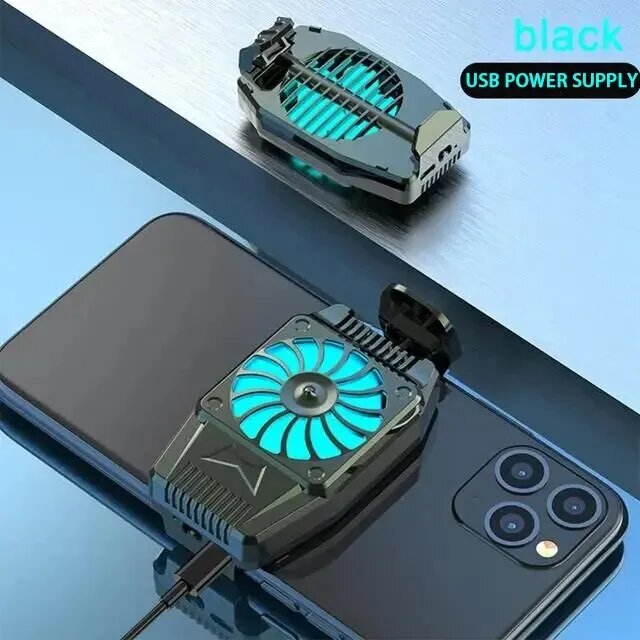 Мобильный кулер для телефона, черный, USB