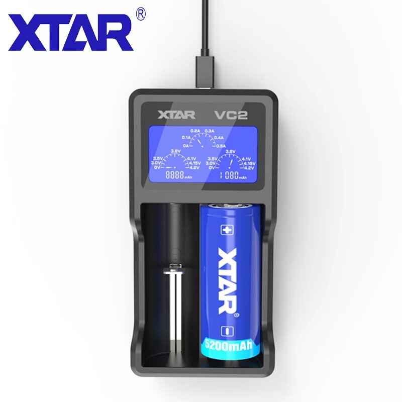 XTAR VC2 Зарядное устройство для аккумуляторов 18650