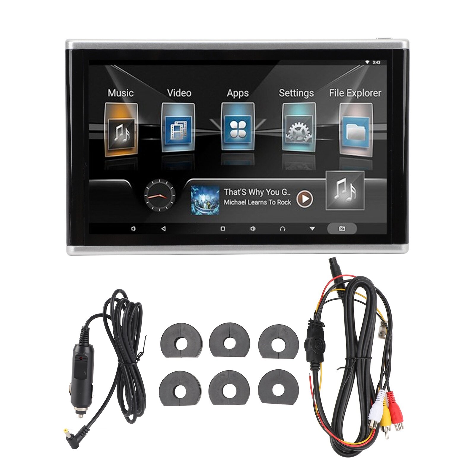 4K 10,1 -дюймовый монитор подговки для подготовительного монитора для сенсорного экрана на заднем сиденье для мониторов телевизора Android 11 для автомобиля для автомобиля