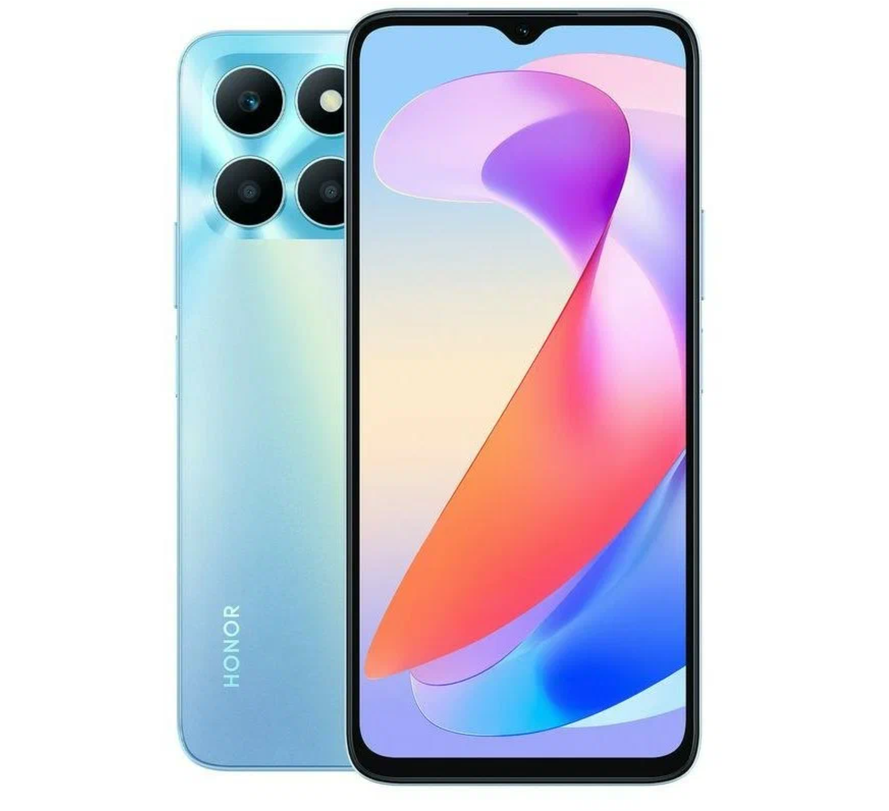 Мобильный телефон Honor X6A 4/128GB RU Sky Silver/Небесно-Голубой