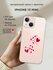 Чехол на Apple iPhone 13 mini / Айфон 13 мини с принтом "Игральные кубики любви ...