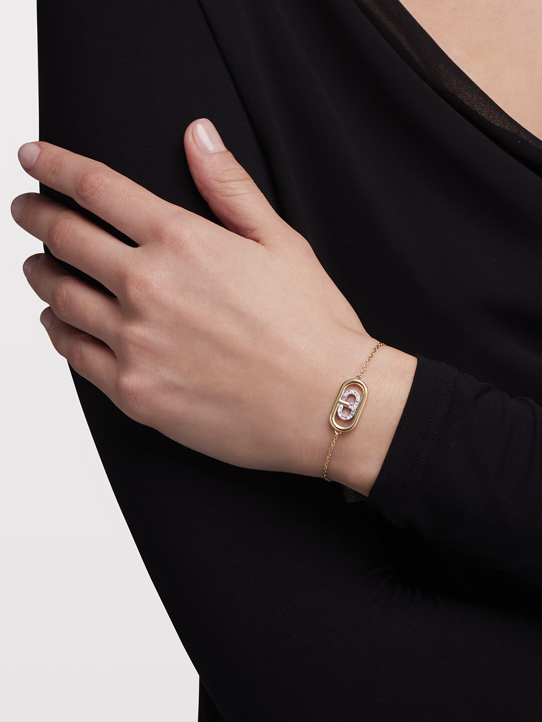 Браслет-цепочка, кристалл