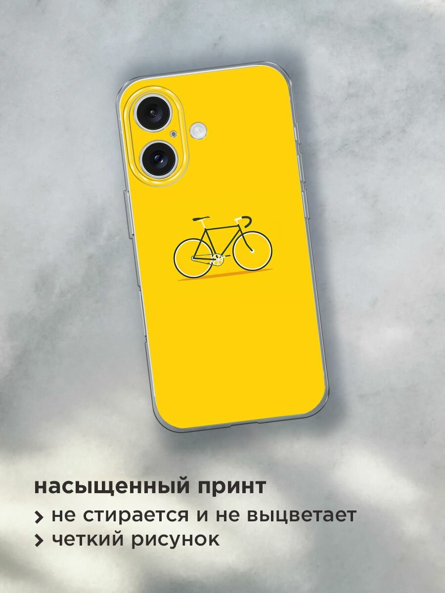 Чехол на Apple iPhone 16 / Айфон 16 с принтом "Хобби велосипед 1" — фото 1