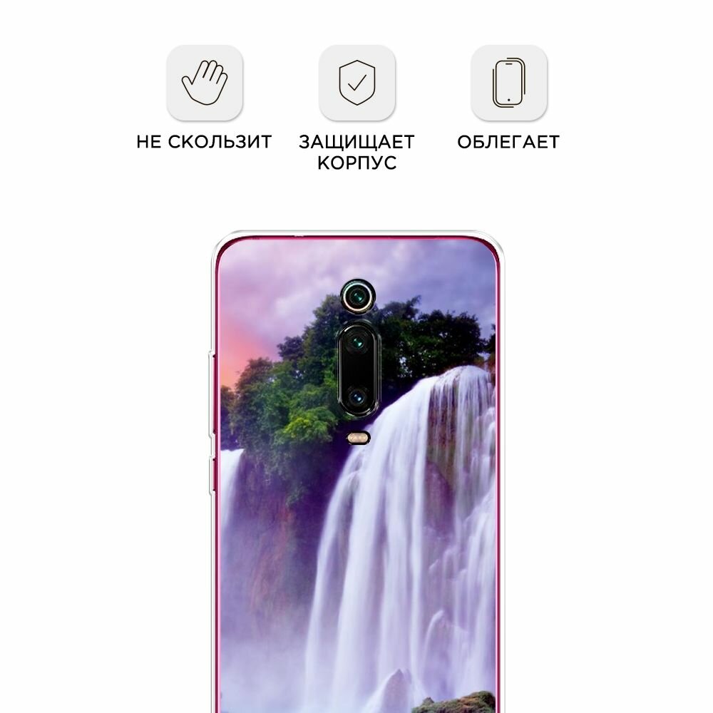 Чехол на Xiaomi Redmi K20/K20 Pro/Mi 9T/9T Pro / Сяоми Редми К20/K20 Pro/Mi 9T/9T Pro с принтом водопад 10 — фото 1