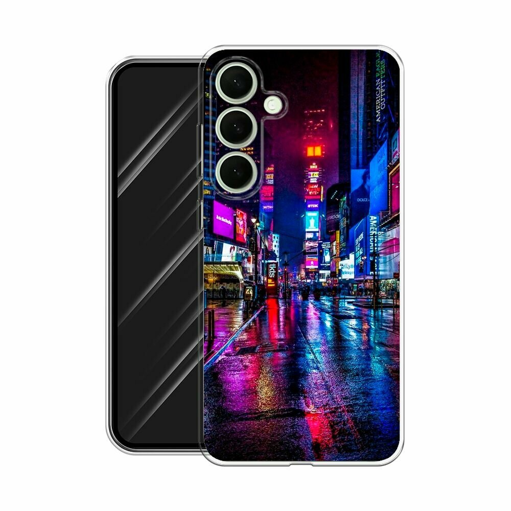 Чехол на Samsung Galaxy S25 Plus / Самсунг S25 Плюс с принтом "Фиолетовая улица" — фото 1