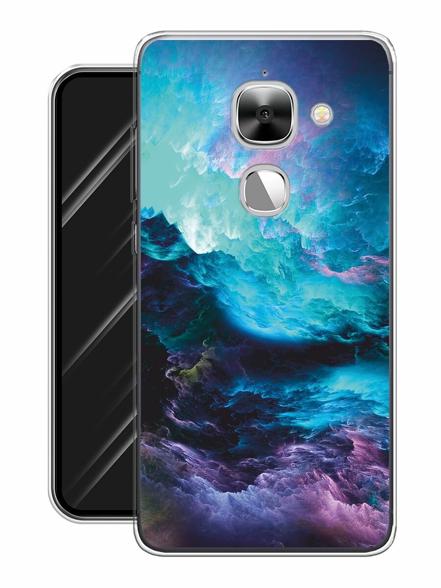 Чехол на LeEco Le 2/2 pro / Лееко Ле 2/2 про с принтом "Бирюзовое небо" — фото 1