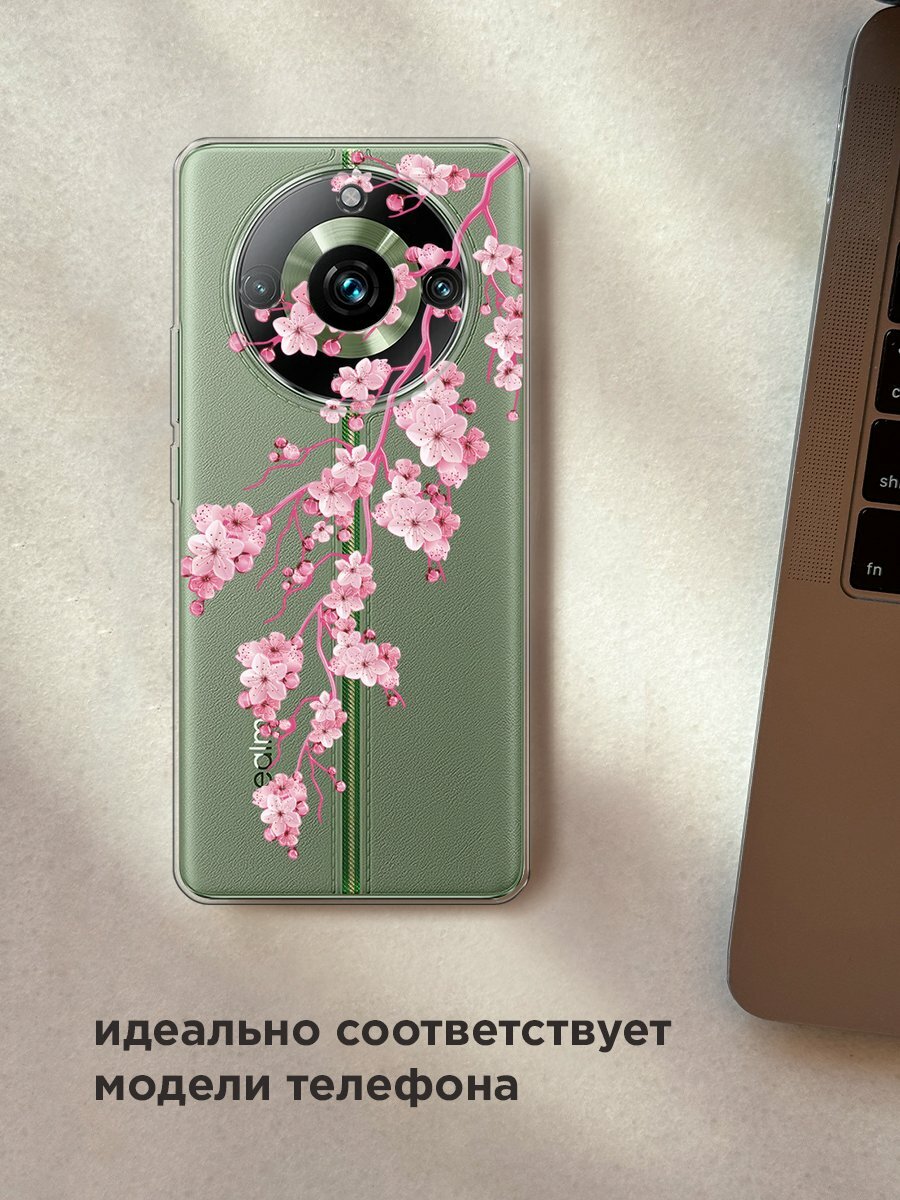 Чехол на Realme 11 Pro / Реалми 11 Про с принтом "Ветка сакуры 2" — фото 1