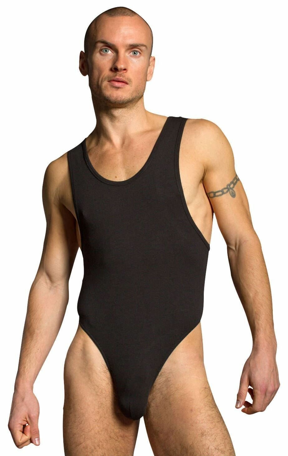 Мужское боди-стринг Doreanse Modal Sport, черный, XL, модал/хлопок