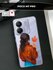 Чехол на Poco M7 Pro / Поко М7 Про с принтом "Девушка с опавшим листом", прозрач...