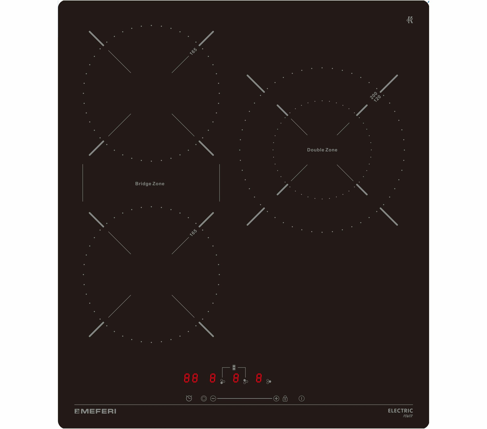 Электрическая варочная панель MEFERI MEH453BK POWER (Модификация 2025 года), 45 см