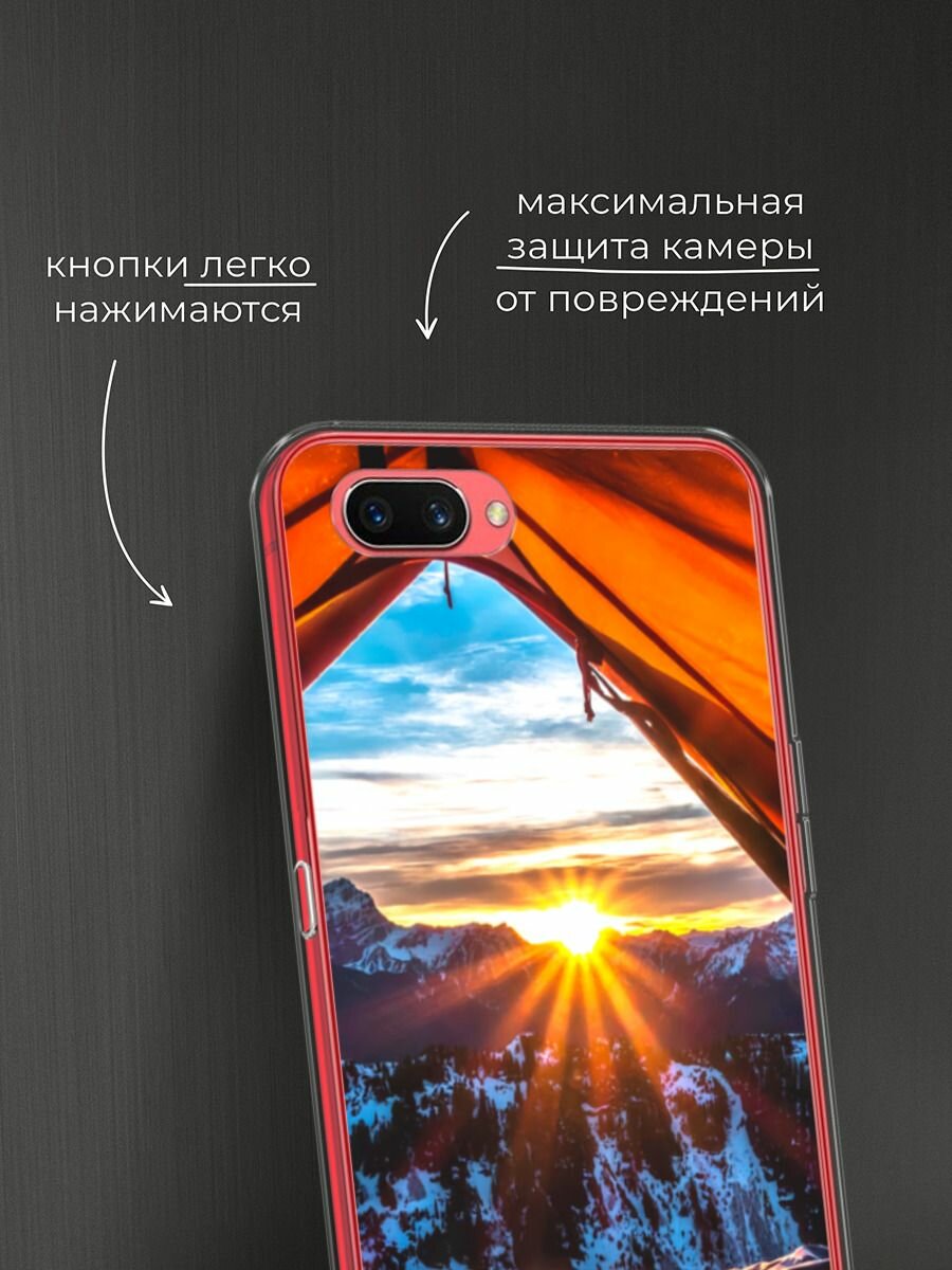 Силиконовый чехол на Oppo A3s / Oppo A3s с принтом "Горы 7" — фото 1