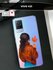 Чехол на Vivo V21 / Виво V21 с принтом "Девушка с опавшим листом", прозрачный