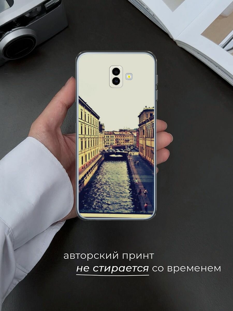 Чехол на Samsung Galaxy J6 + / Самсунг Галакси J6 Плюс 2018 с принтом "Санкт-Петербург" — фото 1