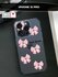 Чехол на Apple iPhone 15 Pro / Айфон 15 Про с принтом "Pink Bows", прозрачный