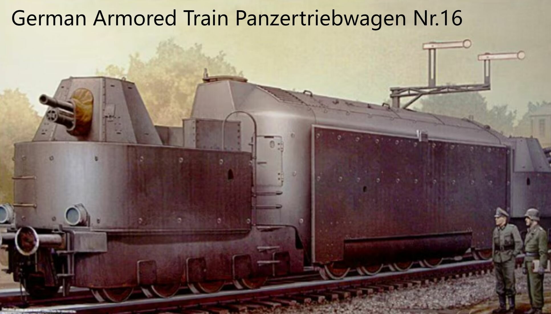 Trumpeter 00223 1/35 Вторая мировая война Немецкий бронированный поезд PanzerTriebwagen Nr.16 сборная модель