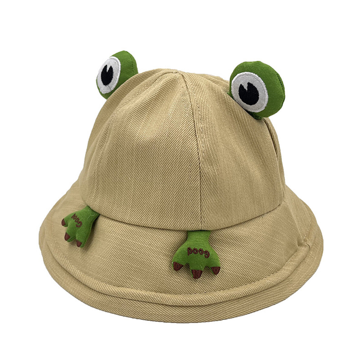 Милые лягушки хаки аниме рыбацкие шляпы, складные солнечные рыболовные шляпы, ведерки для женщин и мужчин