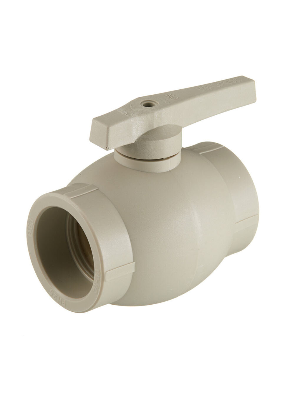 Кран шаровой полипропиленовый 63 мм серый (10144063Г)