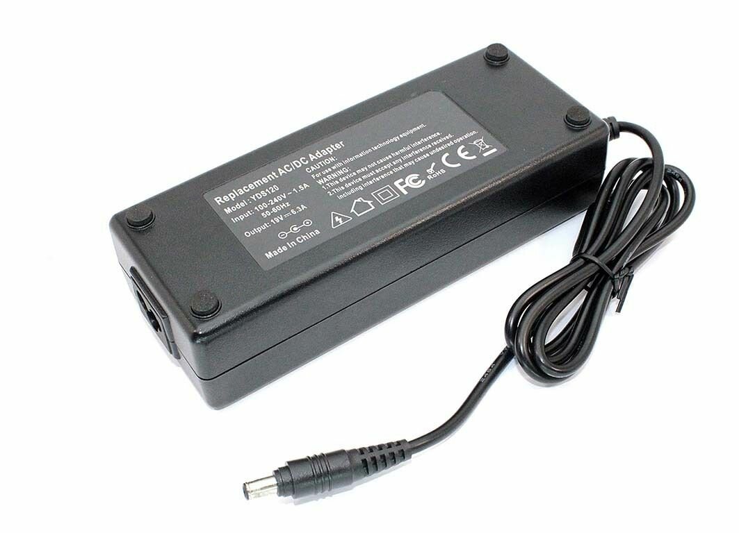 Блок питания (сетевой адаптер) для ноутбуков Samsung 19V 6.3A 5.5x3.0