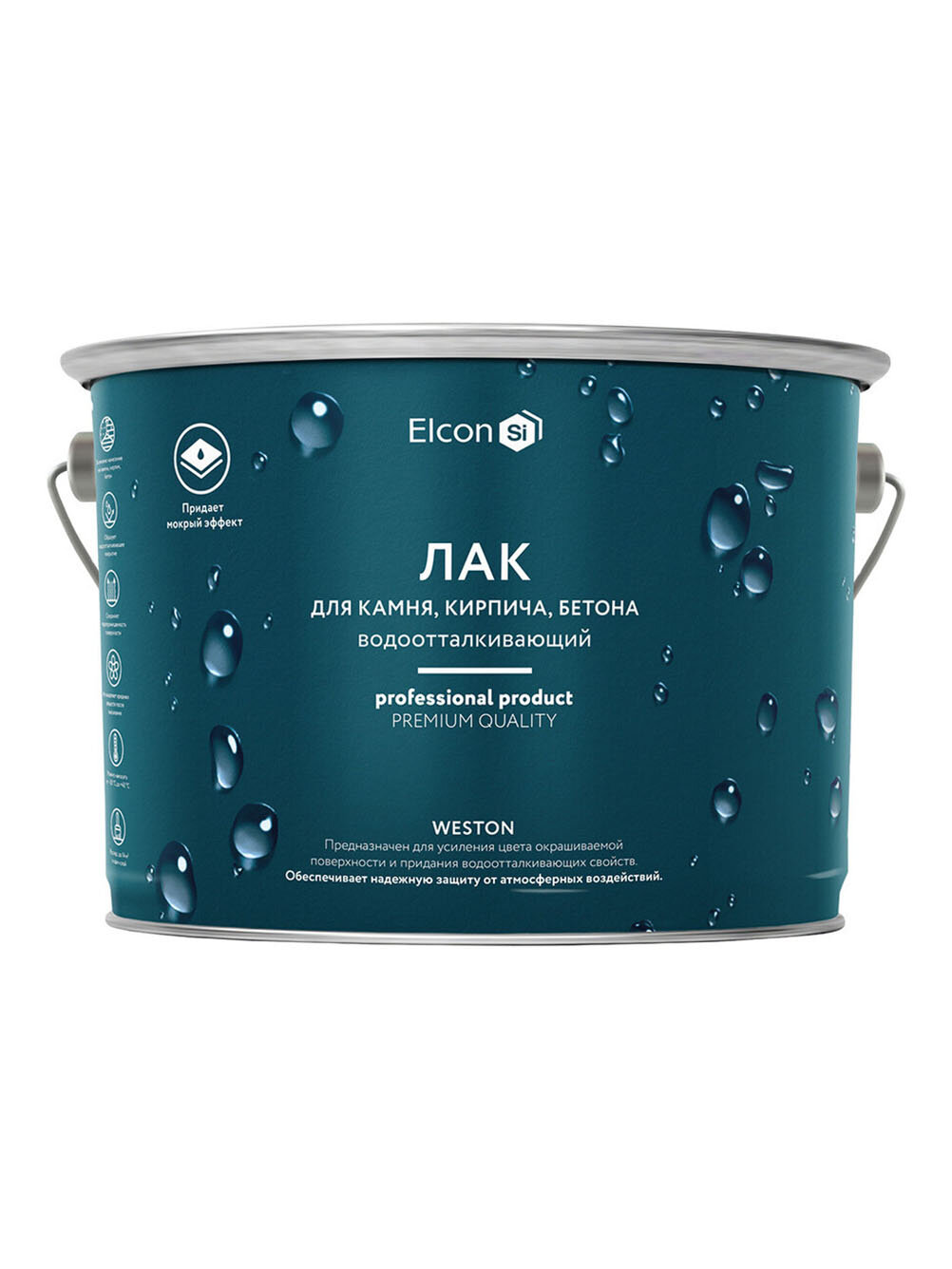 Лак кремнийорганический для камня Weston бесцветный 2 л полуглянцевый