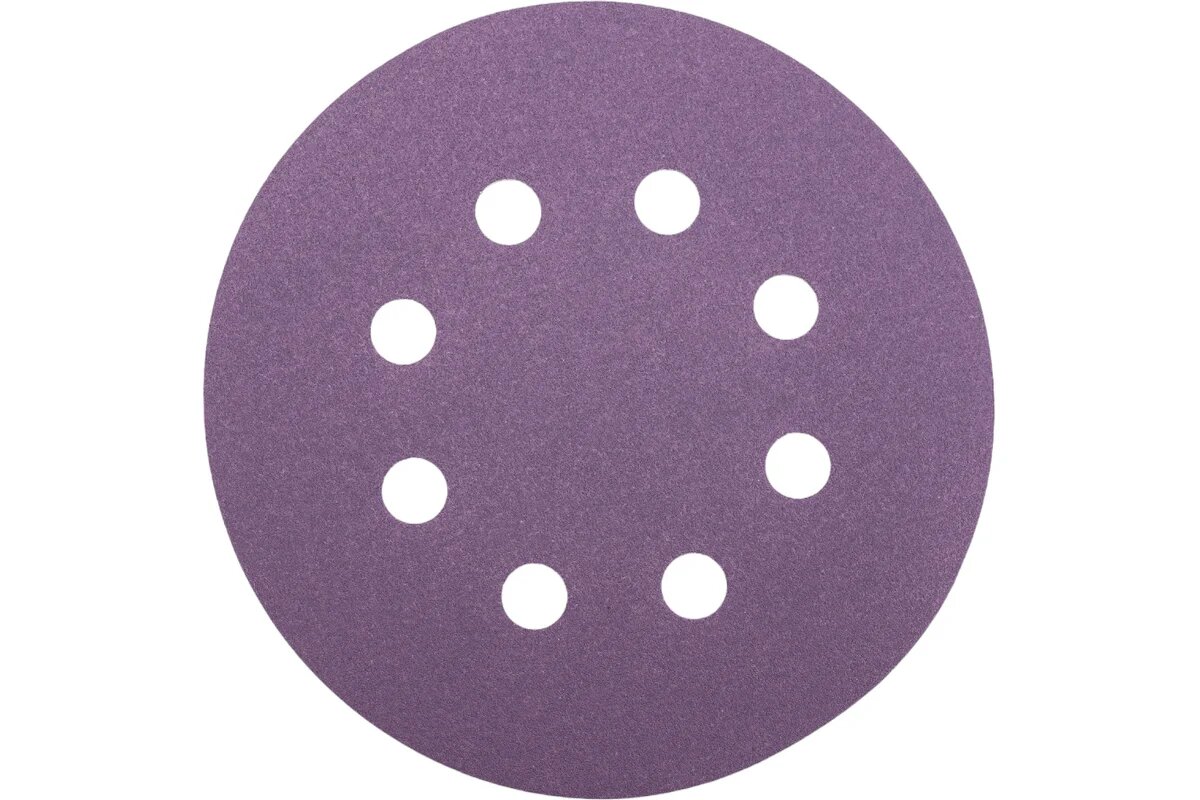 Hanko Purple PP627 Круг шлифовальный 125 мм, 8 отверстий, P240, 100 шт для металла