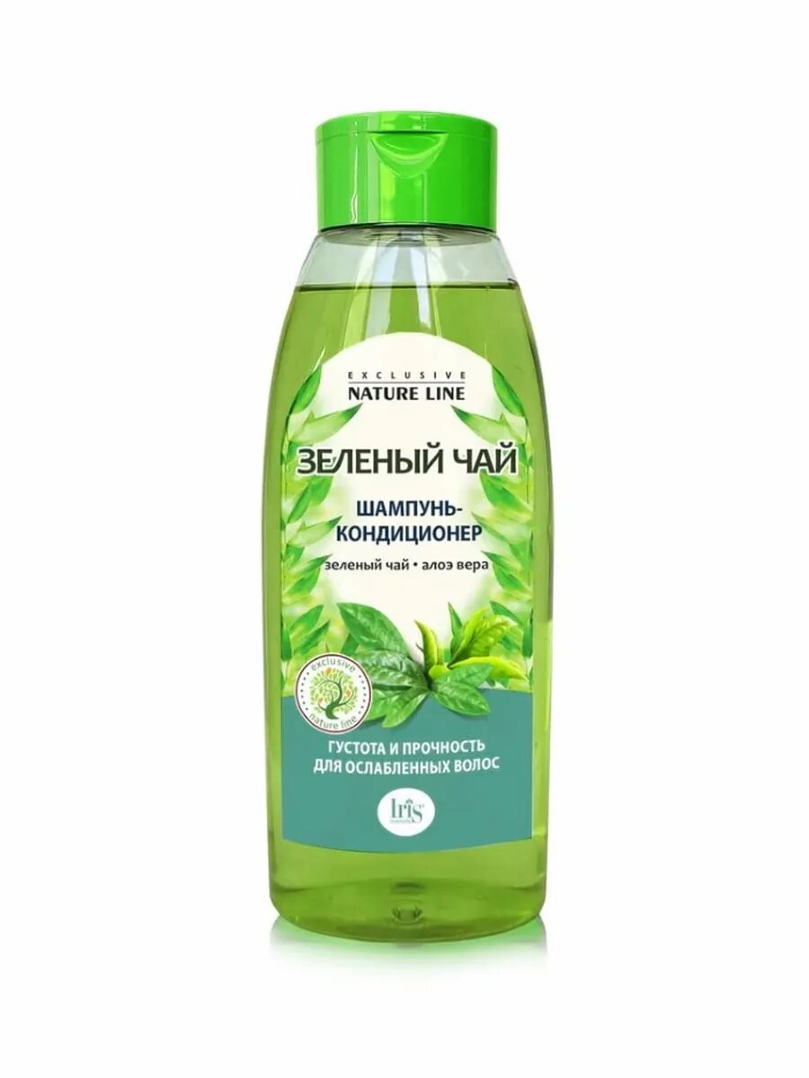 EXCLUSIVE NATURE LINE шампунь-кондиционезеленый ЧАЙ 520 мл