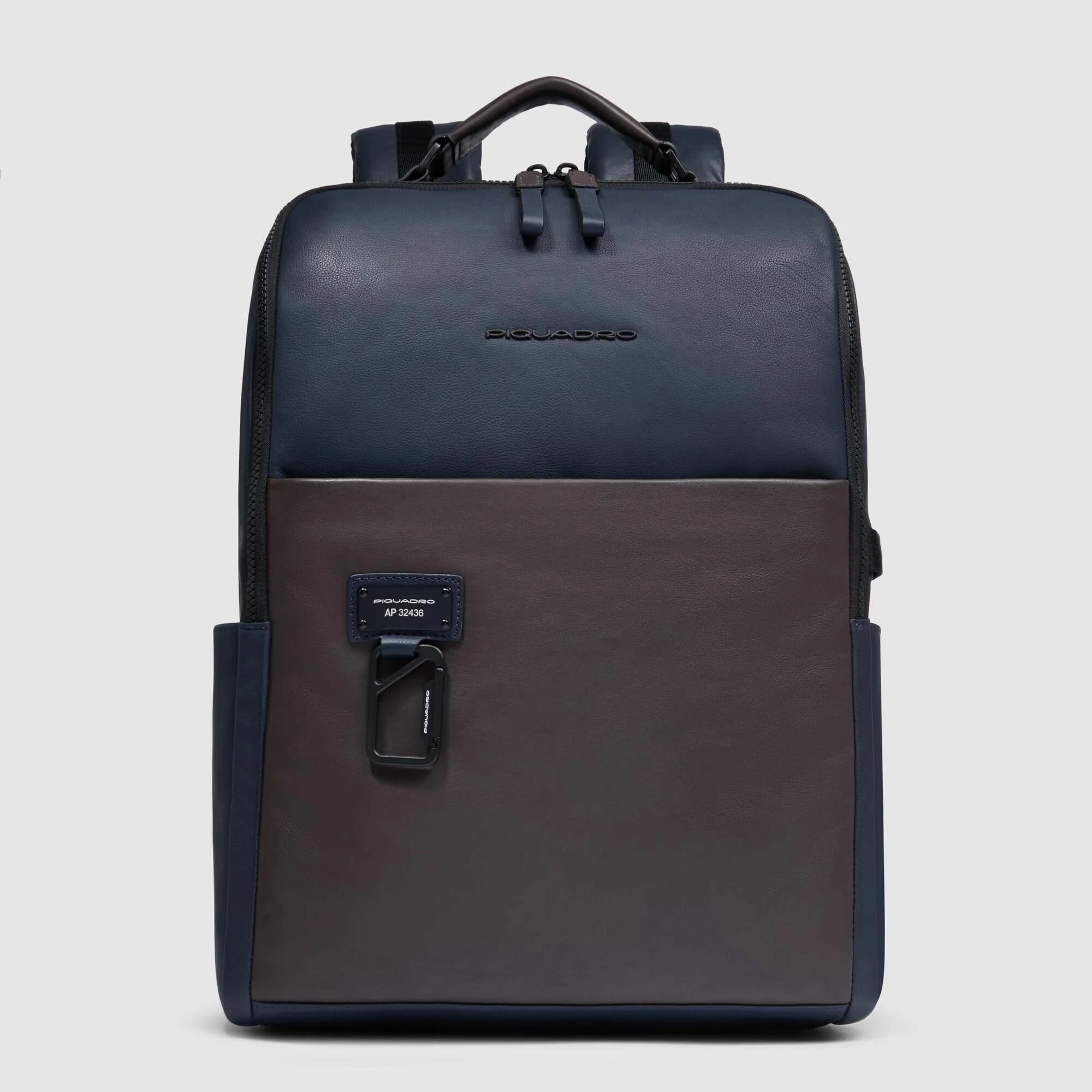 Рюкзак Piquadro Harper CA4818AP/BLUTM синий/коричневый кожа