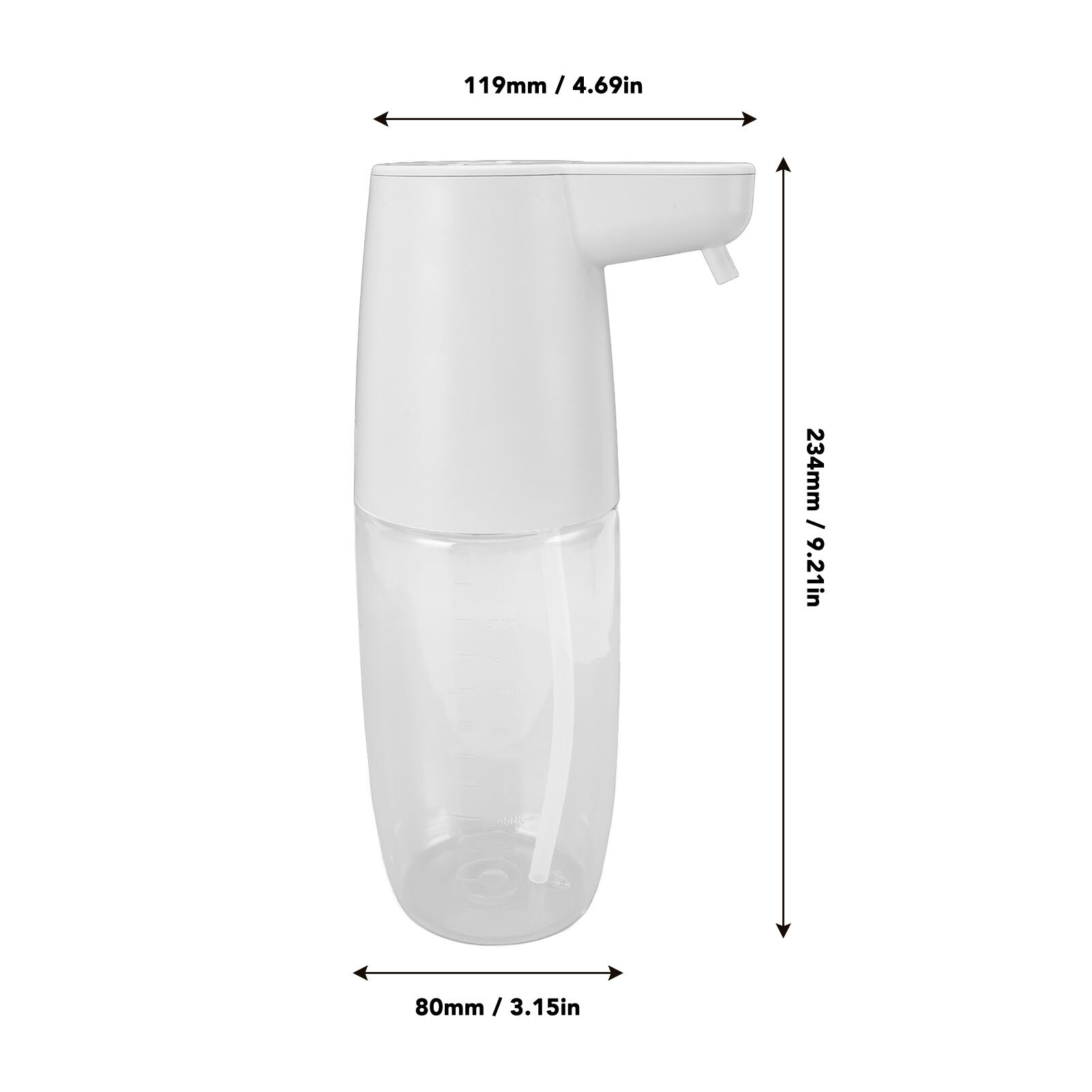 Настенный автоматический дозатор мыла 600 мл перезаряжаемый 4-ступенчатый регулируемый бесконтактный дозатор мыла со светодиодной подсветкой для кухни ванной комнаты Bubble