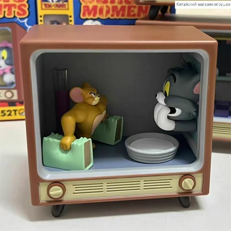 52TOYS-TOM and JERRY Figures/Tom и Jerry Классические Моменты Серия Фигурки, Изысканный подарок,9cm