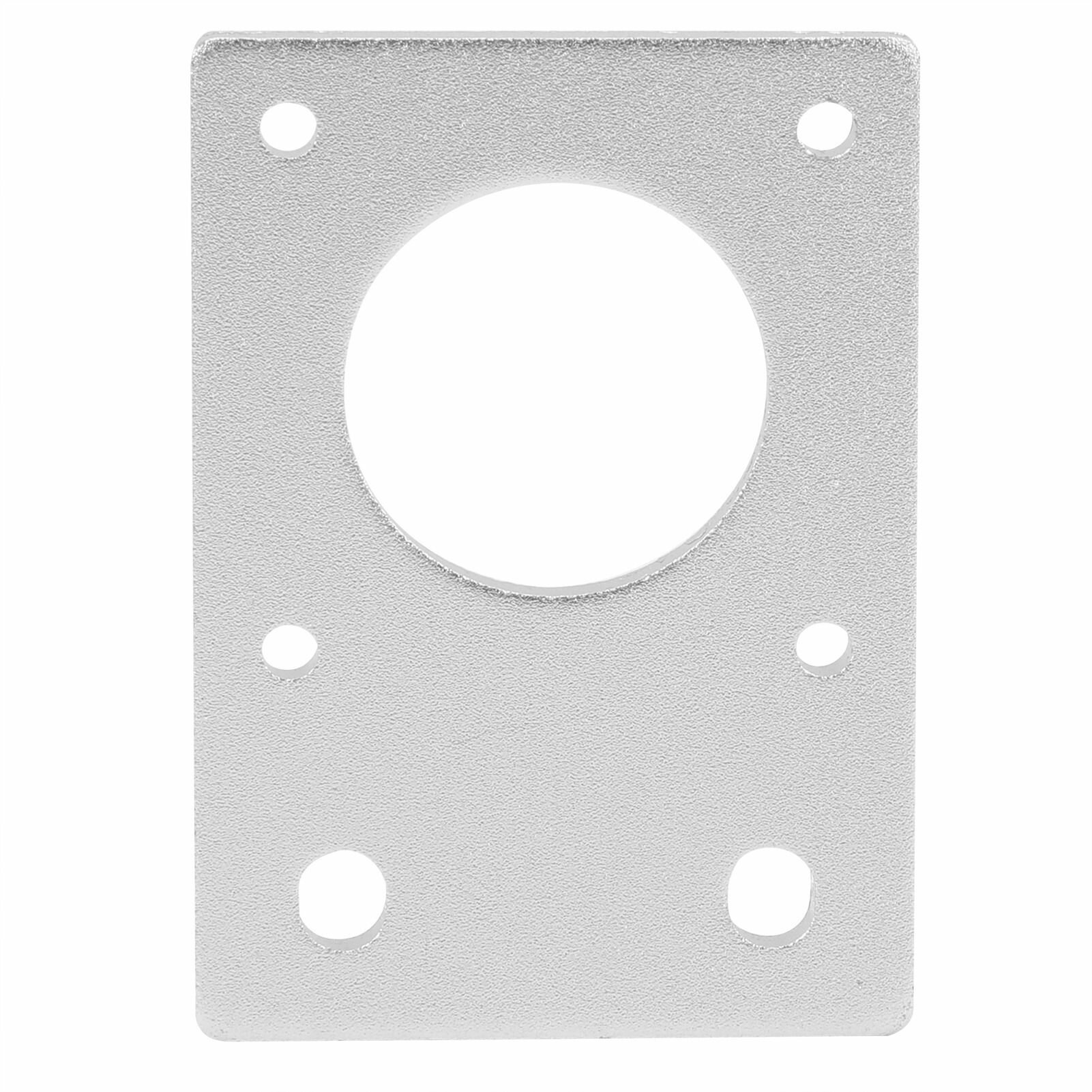 42 Крепление шагового двигателя, плоский кронштейн, монтажная пластина из алюминиевого сплава для 3D-принтера, серебро