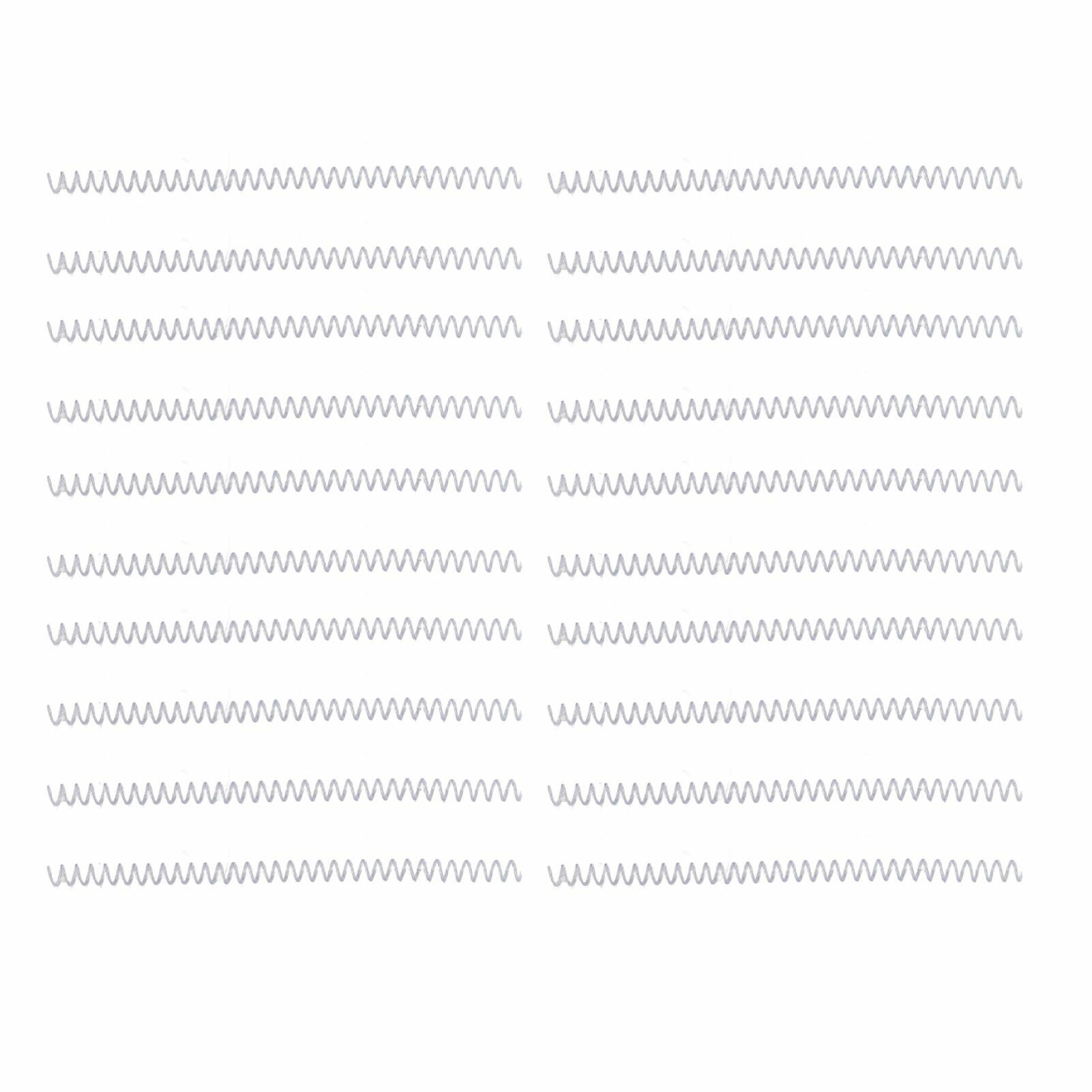 20 шт, спиральные катушки для переплета, 30 листов, АБС-пластик, спиральные переплетные шипы для канцелярских принадлежностей, прозрачные