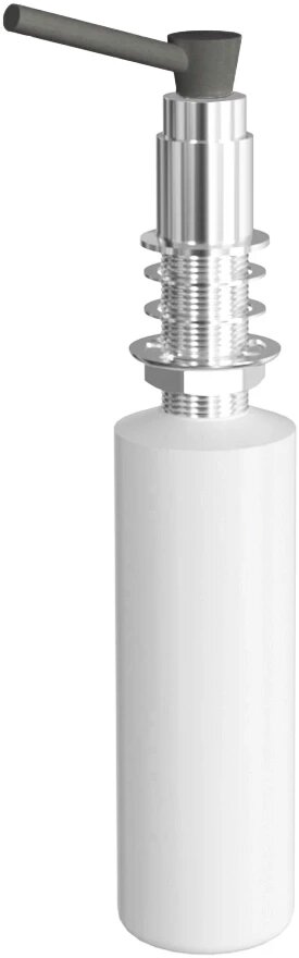 Дозатор для жидкого мыла Florentina Каскад 703.725.0000.307 300 мл, встраиваемый, для кухни, хром/серый шелк