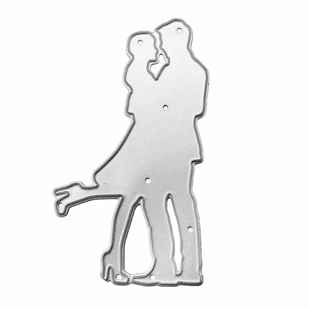 Пара Режущих Плашек Металлический Трафарет Шаблон Плесень Из Углеродистой Стали Форма Для Тиснения Ремесла Украшения для Girlfrend Boyfriend