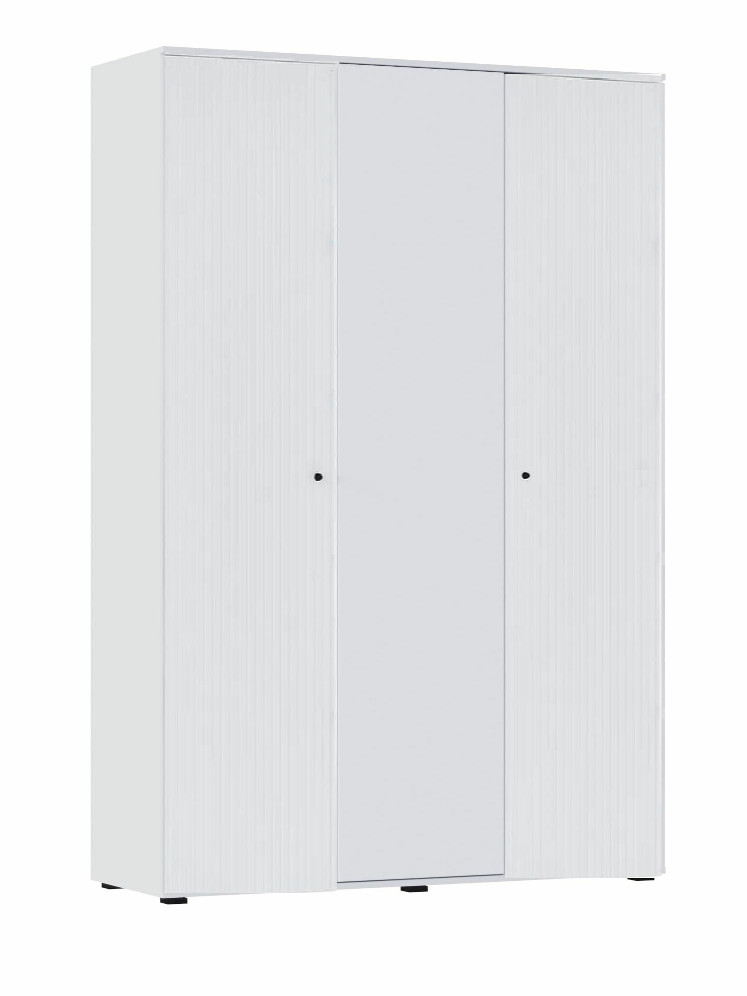 Шкаф Оливия 3-ств. 1500х2216х524 (Белый/Шарли белый)