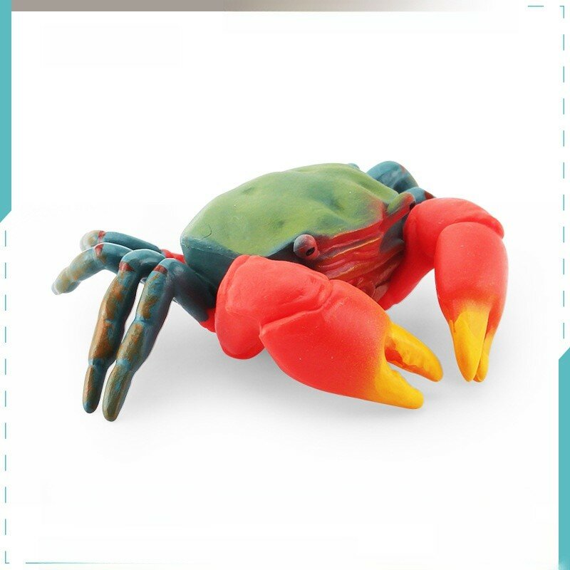 Ocean life pvc fiddler crab figurine реалистичная морская модель для аквариумного декора