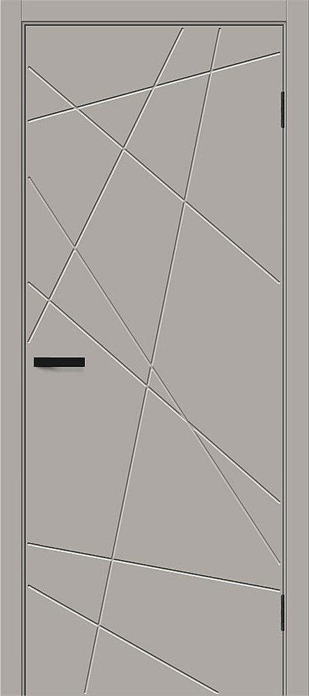 BRAVO Межкомнатная дверь 200*80, Граффити-5. Д, Grey Pro , Винил 200*80 Grey Pro