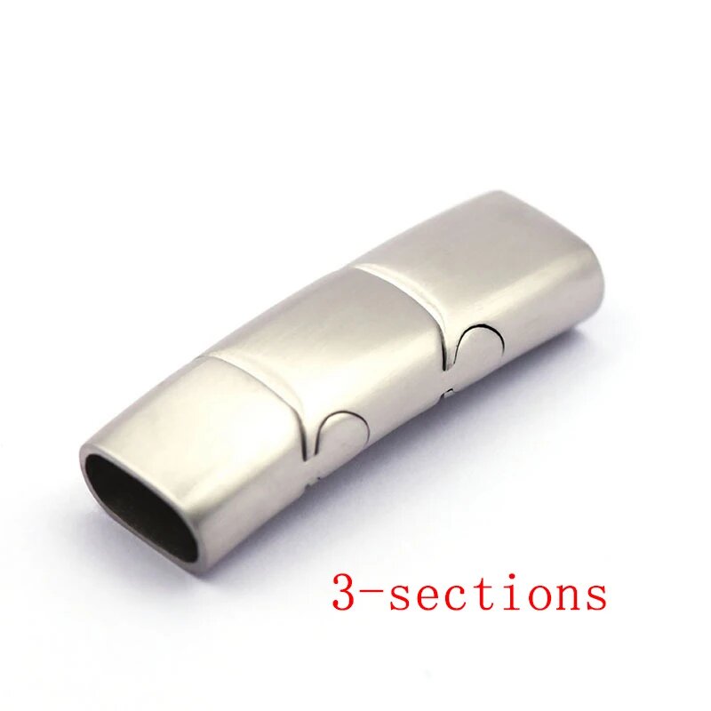 Магнитные застежки EMBLAASK из нержавеющей стали 8*4 мм/10*5 мм/12*6 Inside 12mm x 6mm, Matte Silver
