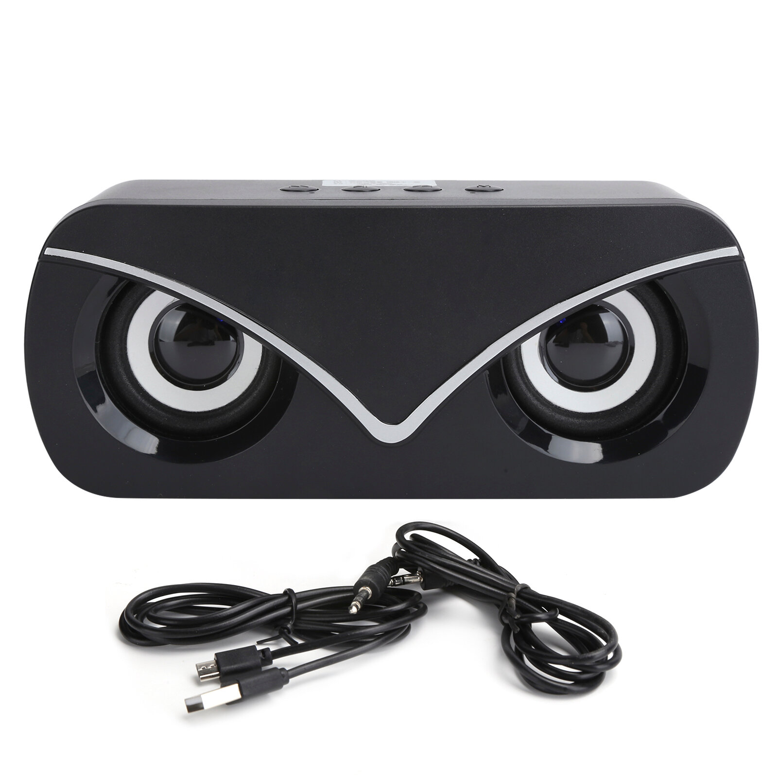 Sada V6, Bluetooth, двойной громкоговоритель, Hi-Fi качество звука, мини, портативный аудио динамик, черный.