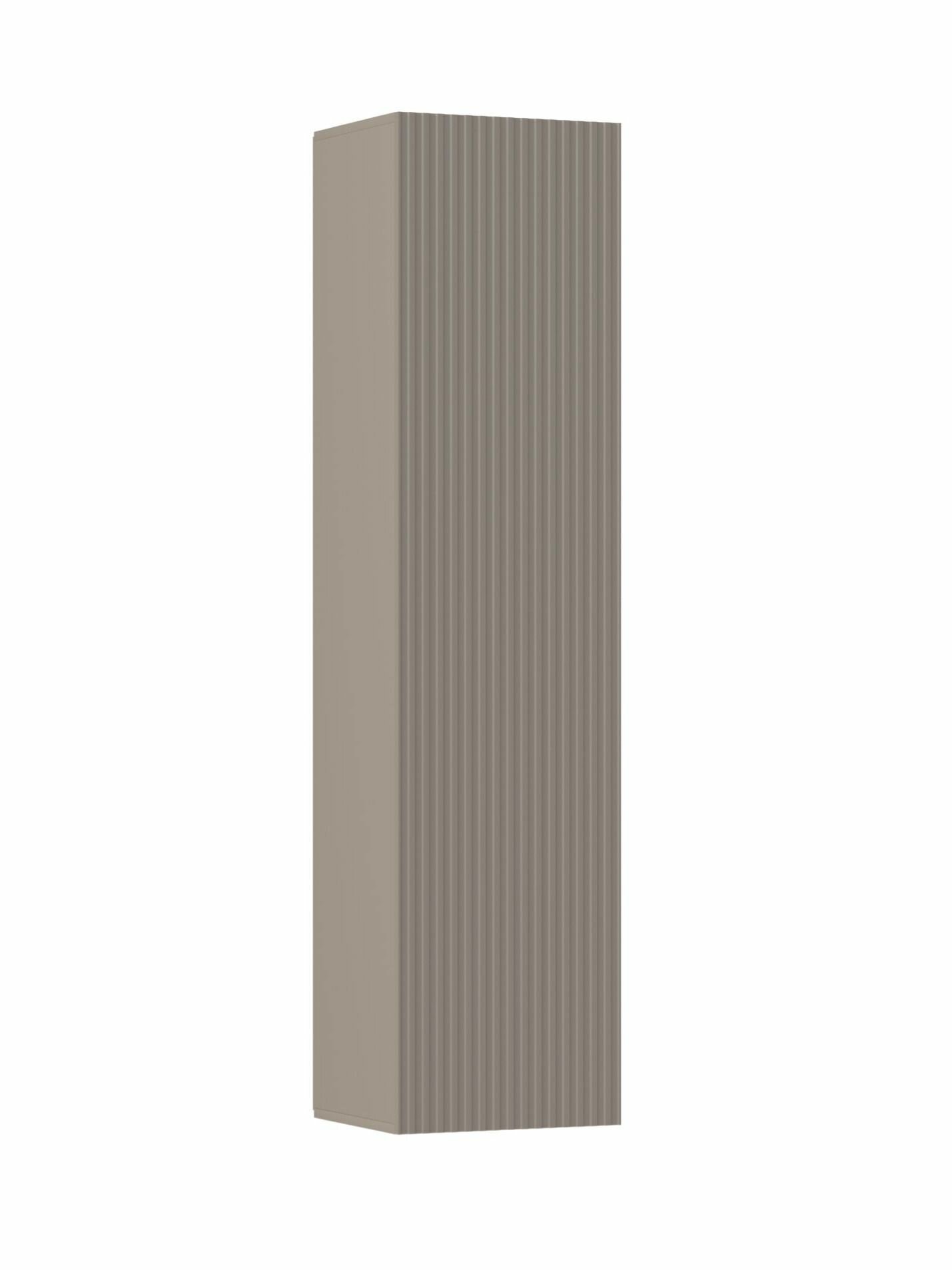 Шкаф Оливия навесной большой 400х1636х346 (Глиняный серый/Шарли Мокко) МИФ