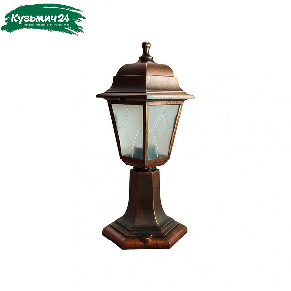 Светильник уличный Uniel UUL-A01F на столб, 60 Вт, E27, IP44, медный