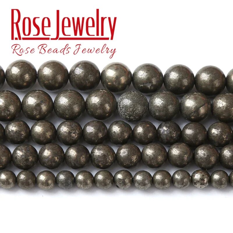 Бусины из пирита Rose and Beads 4-10 мм 10mm 38pcs beads